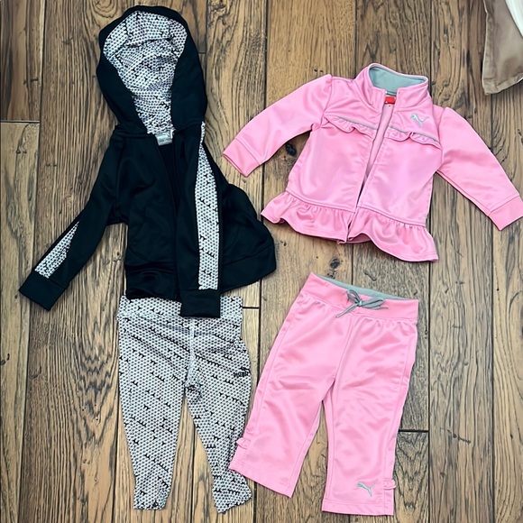 Puma | Matching Sets | Puma Kids Matching Set Pink And Black | Poshmark
